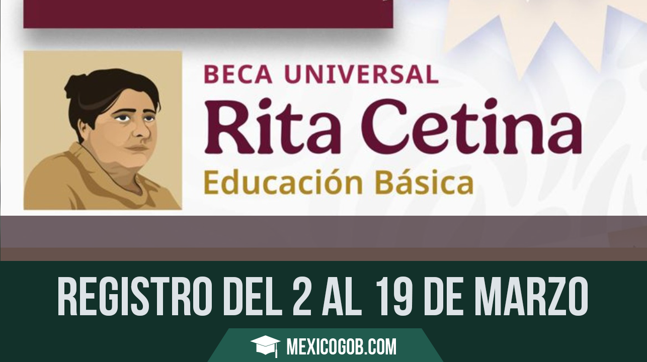 Beca Rita Cetina Primaria 2026: Registro Abierto del 2 al 19 de Marzo ...
